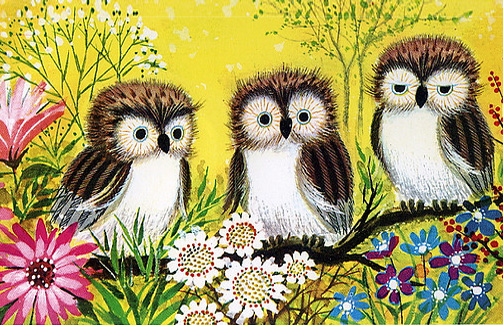 My Owl Barn: Collection: Owls and Flowers