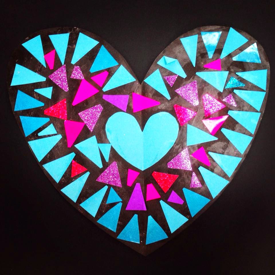 Visual Arts: Mosaic Hearts