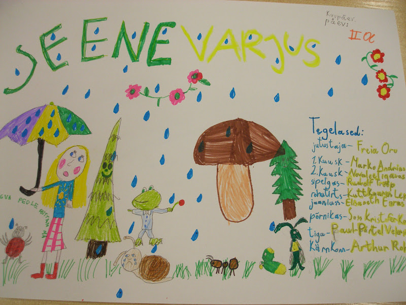 Teatriprojekt "Seene varjus" | JWG V A KLASSI AJAVEEB