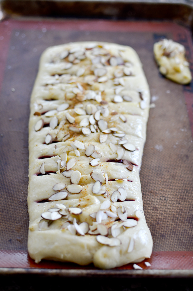 Knitty baker: ABC: Raspberry-Almond Braided Bread