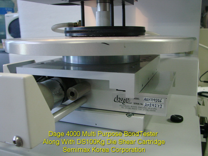 Semiconductor Equipment: For Sale :Dage 4000 Dage4000 Bond Tester along ...