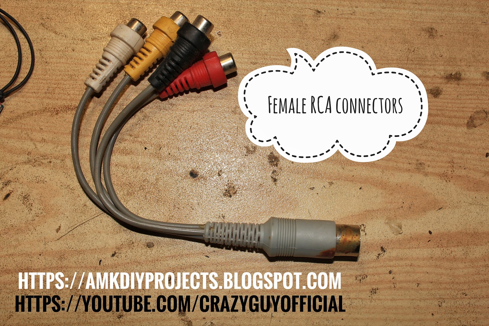 D.I.Y. Projects: D.I.Y. Make RCA/AV Cable for Raspberry pi (using ...