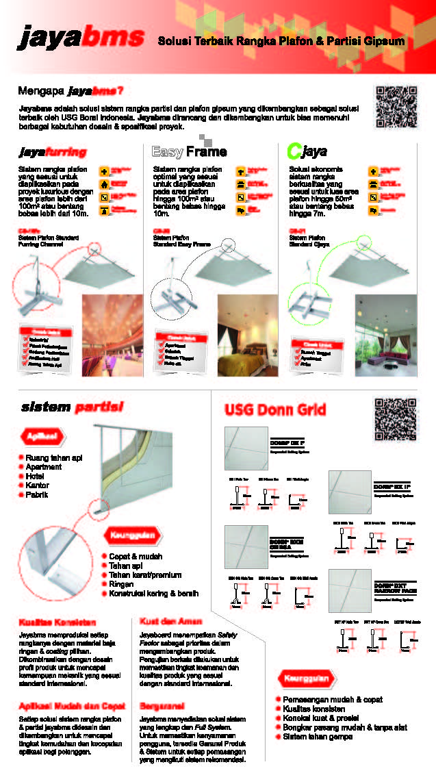 Brosur dan Spesifikasi RANGKA METAL - JAYABMS-Jayaboard - Plafon dan ...