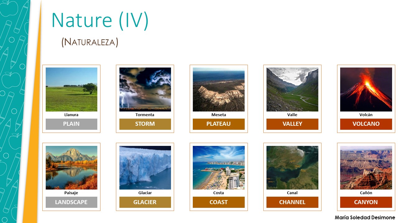 Cultura y TIC: INGLÉS. VOCABULARY. NATURE (NATURALEZA)