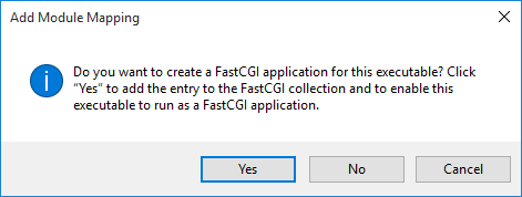 IIS - How to add Module Mapping for PHP