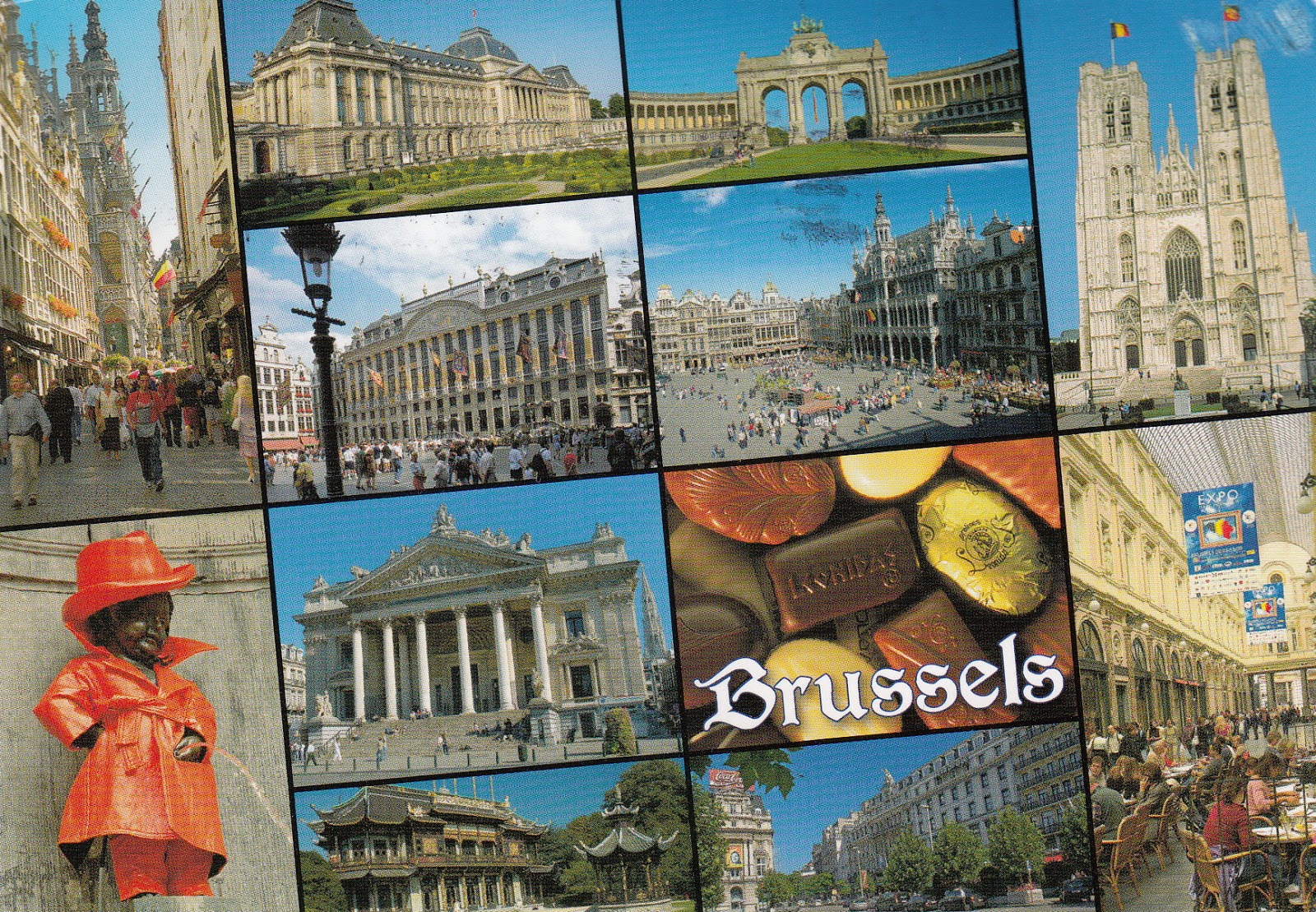 My postcard and stamp week: Belgium: Brussels