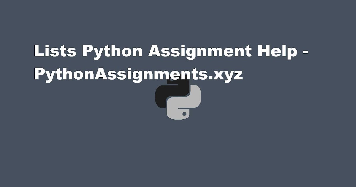 Python Programming Assignment Help