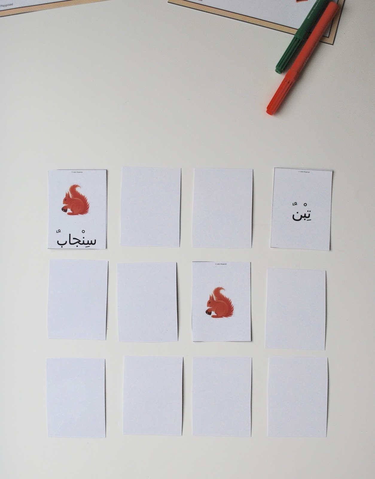 Reinventing Nadine: Seasons Flashcards in Arabic With Arabic Playground