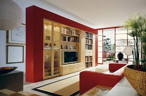 decora y disena: 10 Fotos de Decoración de Salas Modernas Color Rojo