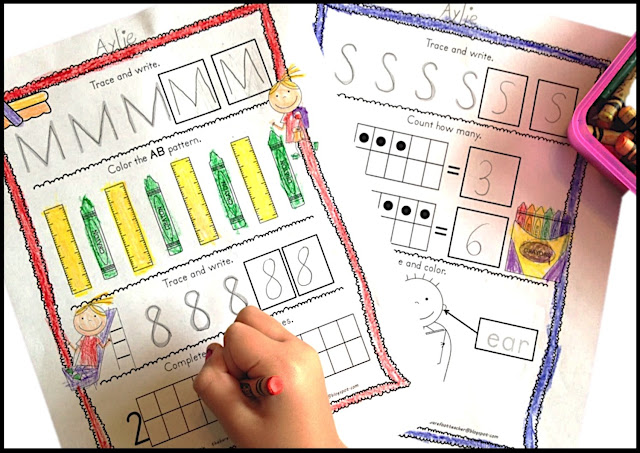 Common Core Aligned Daily Work for Kinders Plus some FREEBIES | The ...