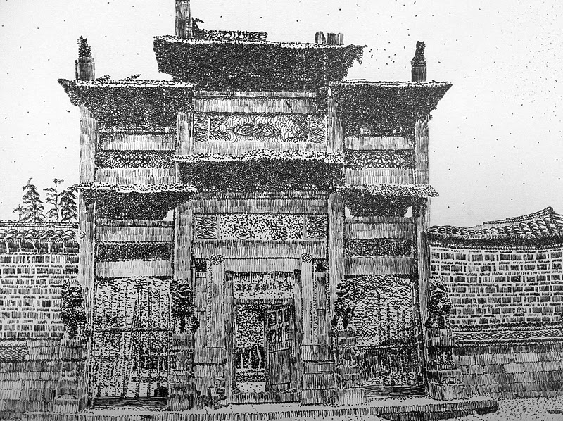 art @ the heart: Grade 9-10 Stipple Architecture (AVI1O-AVI2O)