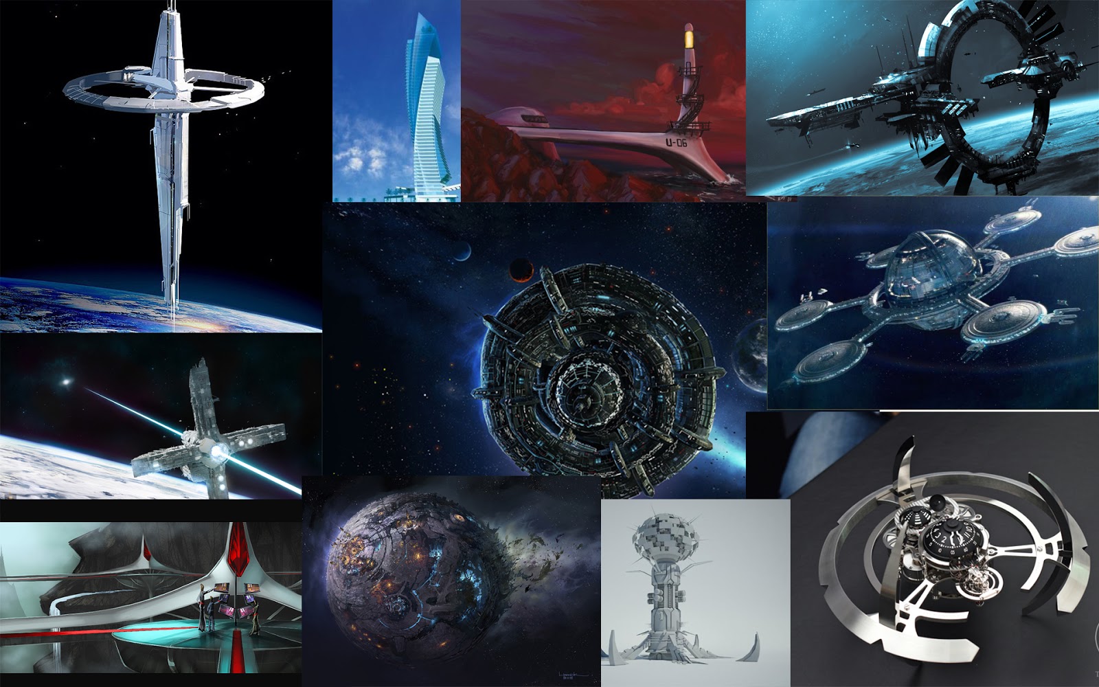 Dani's Games and Animation Blog: Sci-Fi Sctructure Mood Board