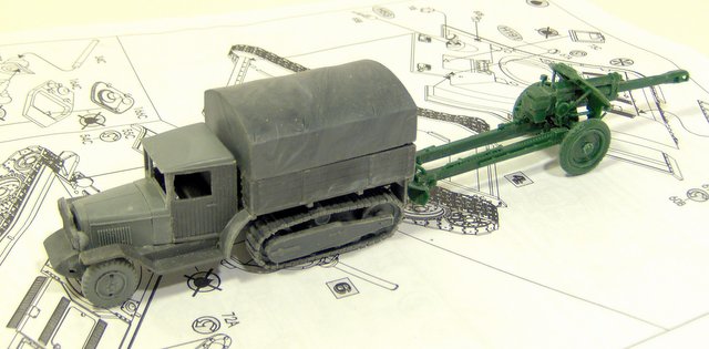 Gulumik Military Models: ZiS 42 with 152mm D-1 1/72 PST