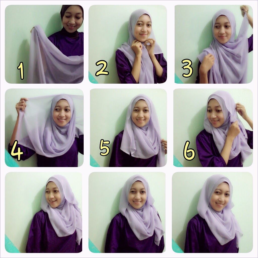 30+ Gambar Terupdate Tutorial Hijab Segi Empat Paris Sayang Dilewatkan ...