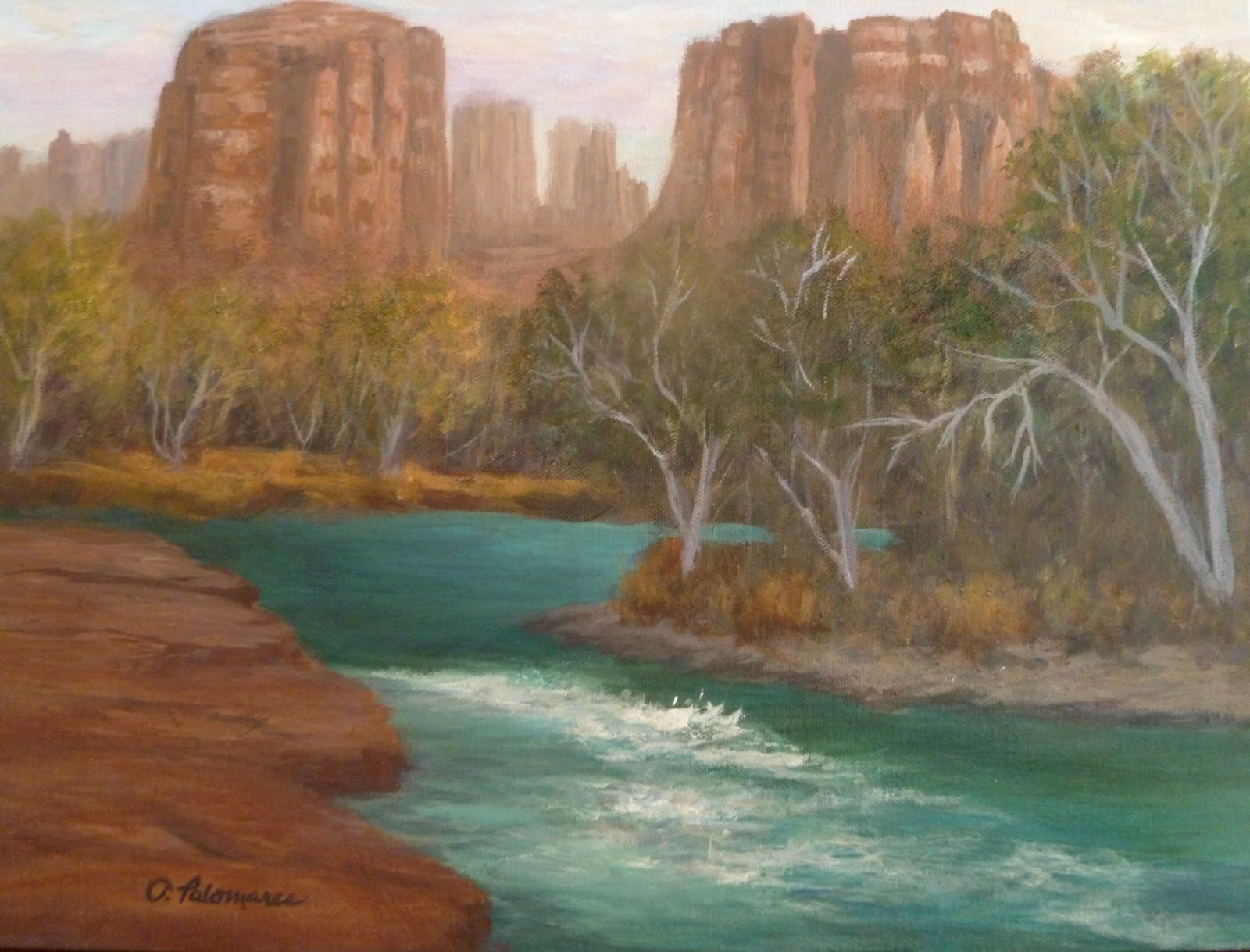 Sedona Landscape River Paintings