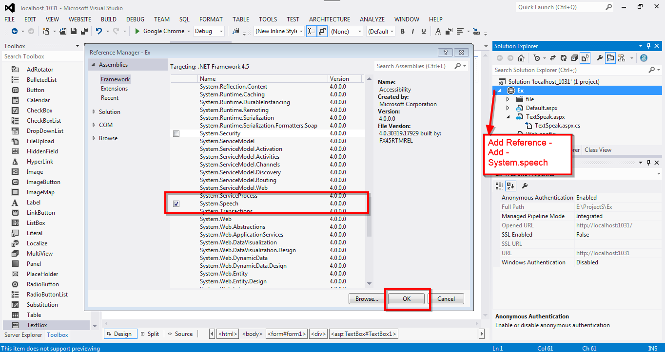Textbox Text To Speech Using In Aspnet C ~ Screenshotsdrizzles