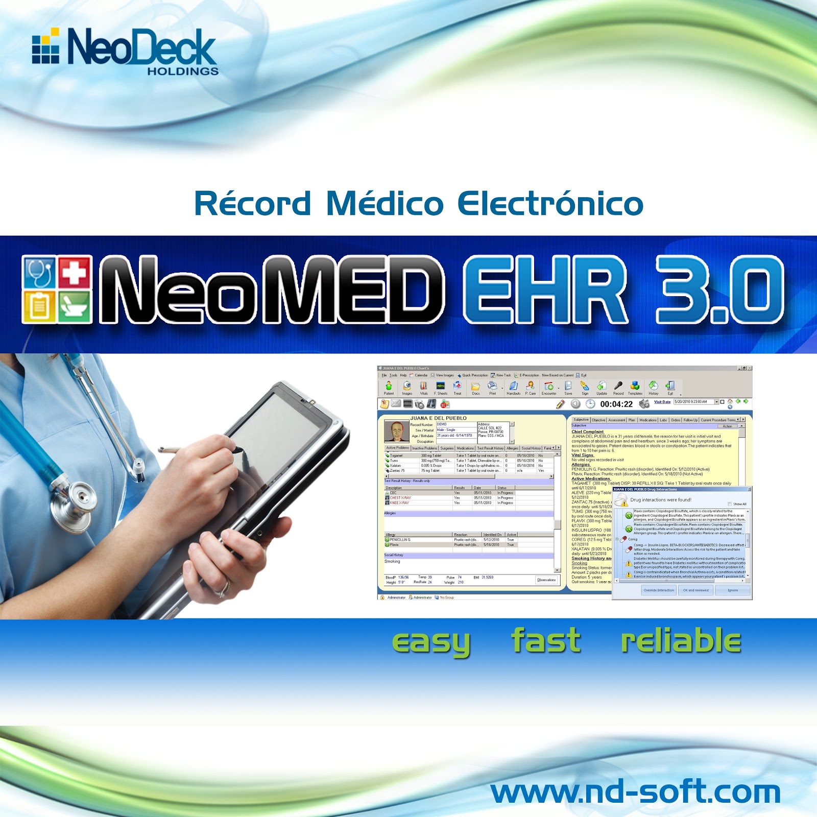 Récord Médico Electrónico NeoMED: octubre 2012