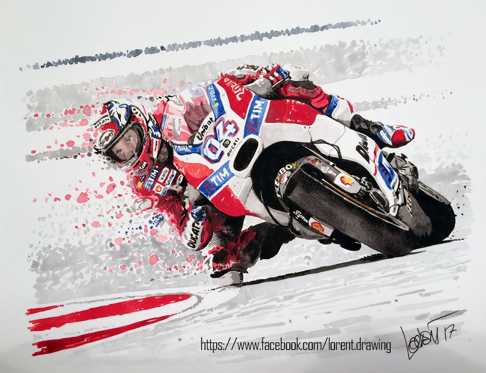 Racing Cafè: Motorcycle Art - Lorent Drawing