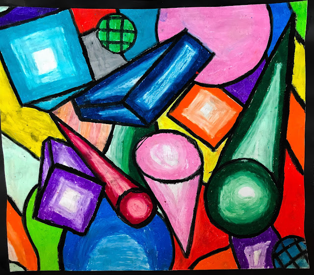 Paintbrush Rocket: 5th Grade - One Point Perspective Abstracts inspired ...