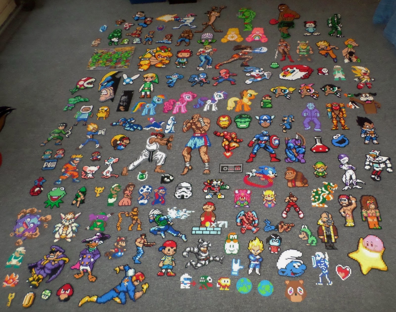 Long Black Fingers : Dragonball, Yoshi, And All The Perler Beads