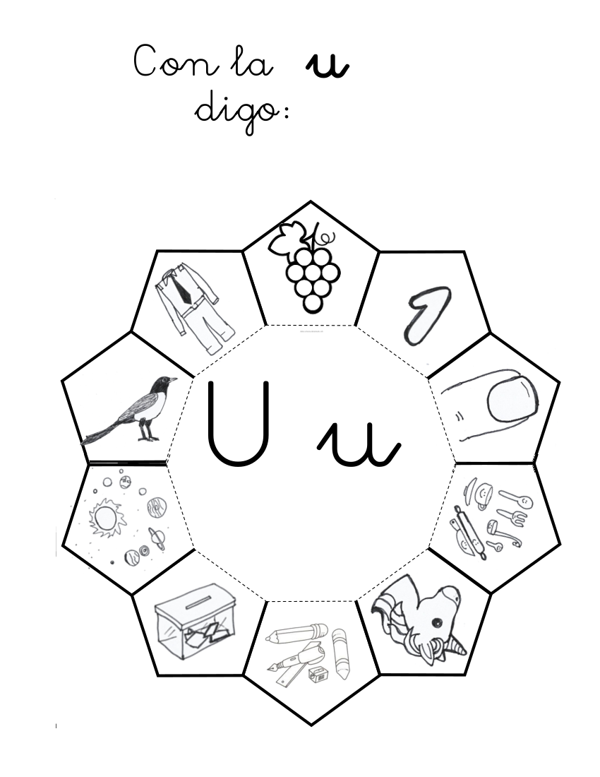 ¿Qué puedo hacer hoy?: Con la u digo...