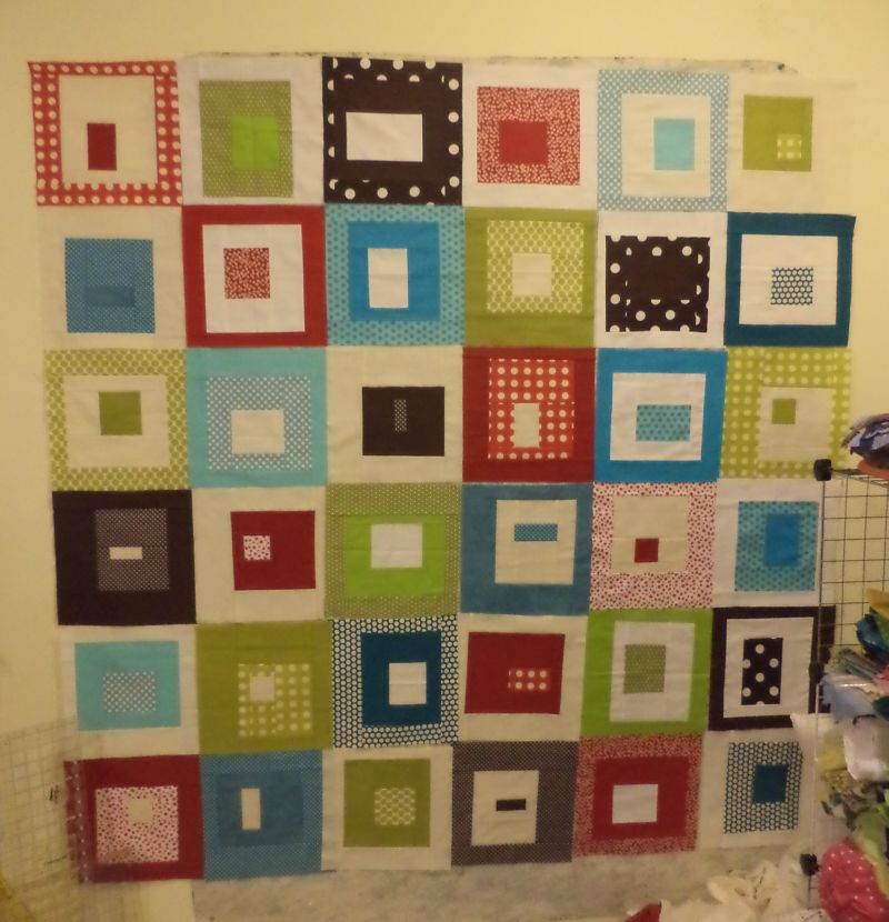 Kat & Cat Quilts: Wonky Squares on the Design Wall