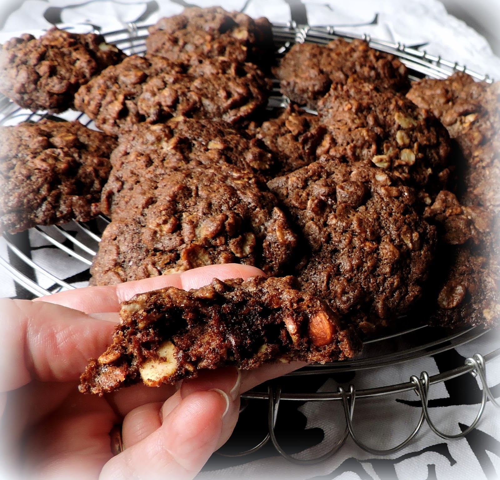 Double Chocolate Muesli Cookies | The English Kitchen