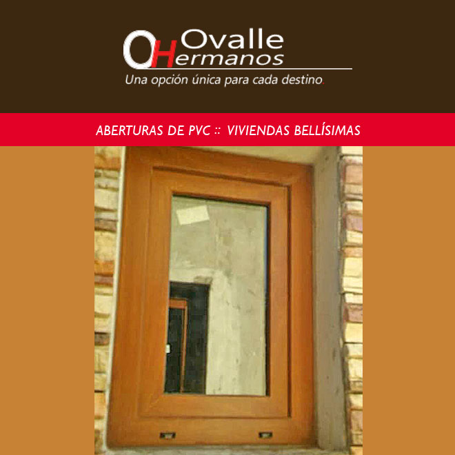 Aberturas de PVC, Ovalle Hnos.: ABERTURAS DE PVC ::: SIMIL MADERA