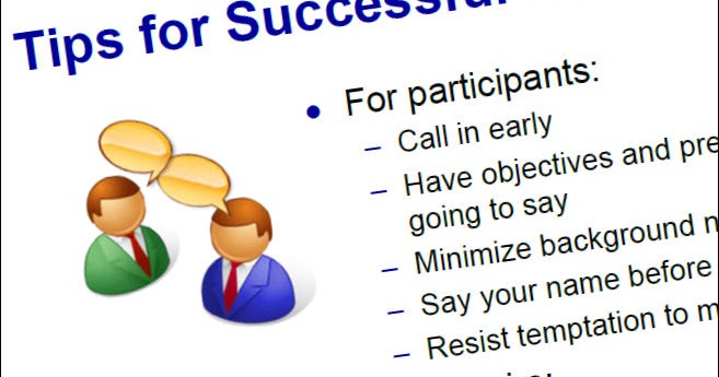Ten Tips to Make Conference Calls More Productive