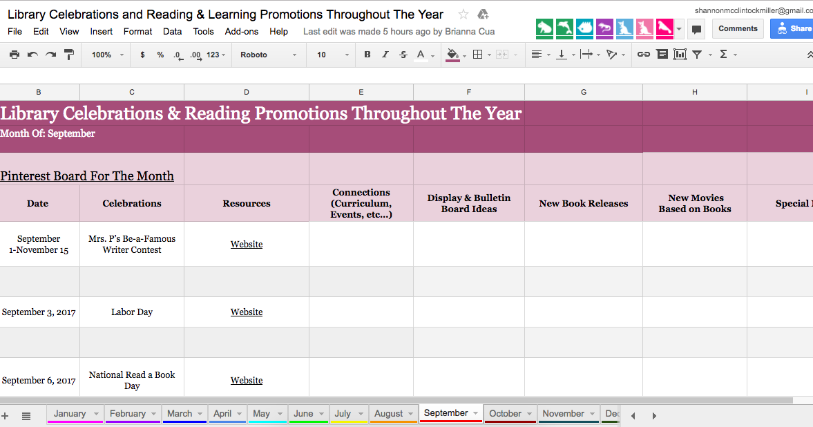 The Library Voice: September Library, Learning and Literacy Celebrations!