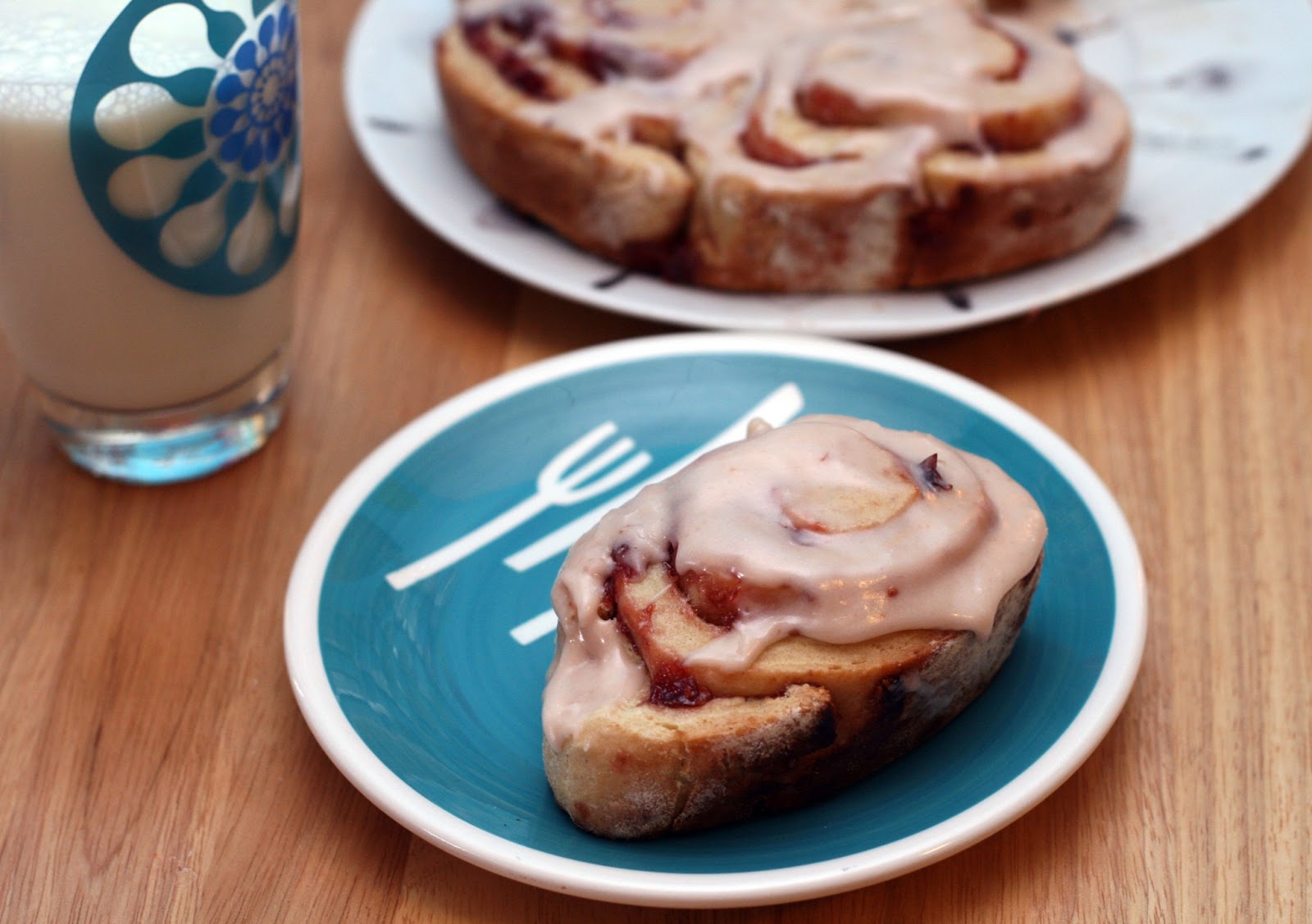 Jam Filled Buttermilk Sweet Rolls with Jam-Cream Cheese Frosting ...