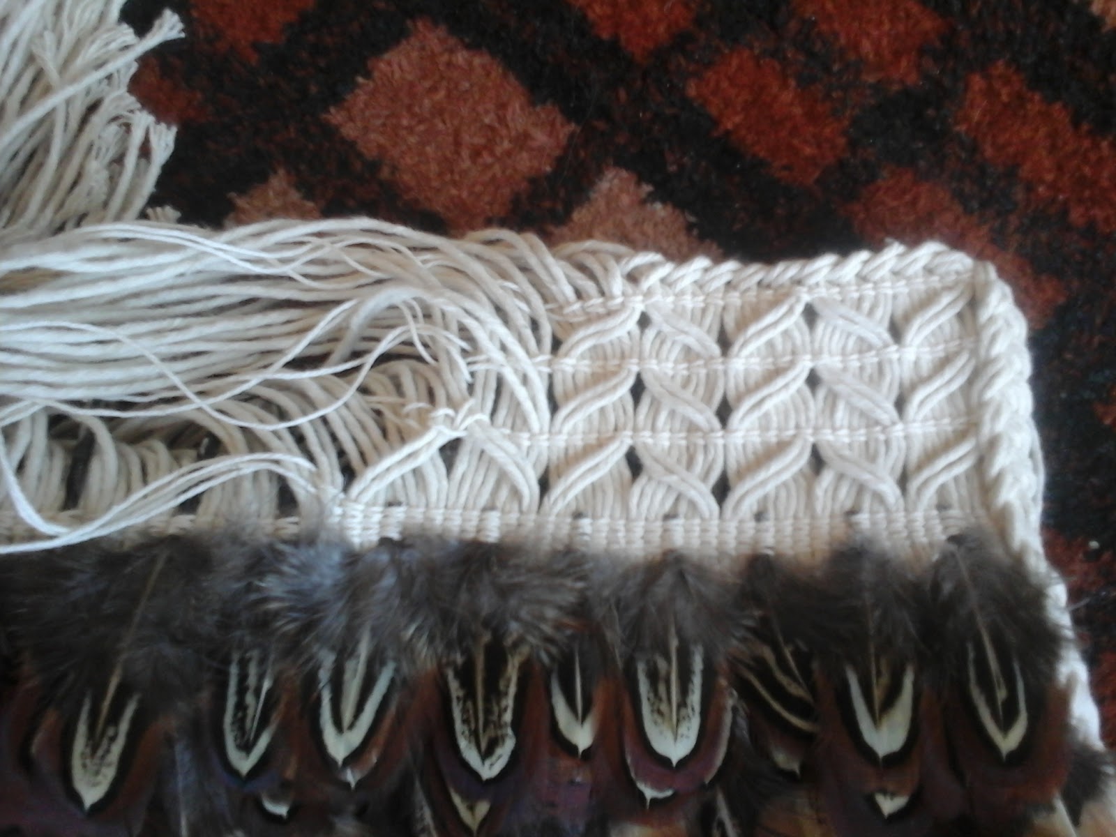 Robin Weaves Korowai: Finishing ideas for commission