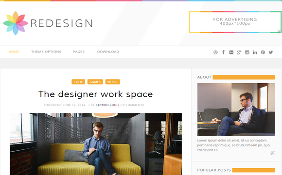 ReDesign Blogger Template - Templates