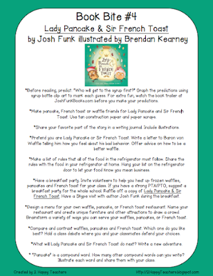 2 Happy Teachers: Book Bite #4- Lady Pancake & Sir French Toast