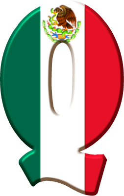 Alfabeto con la Bandera de México. - Oh my Alfabetos!