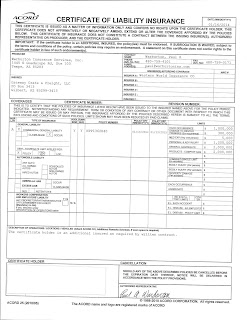 Does your delivery need a C.O.I?