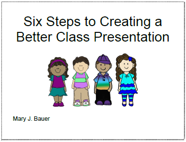 Artistry of Education: Beginning Public Speaking -- My Special Object