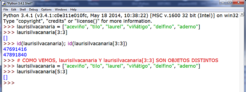 APRENDER A PROGRAMAR CON PYTHON: LISTAS II