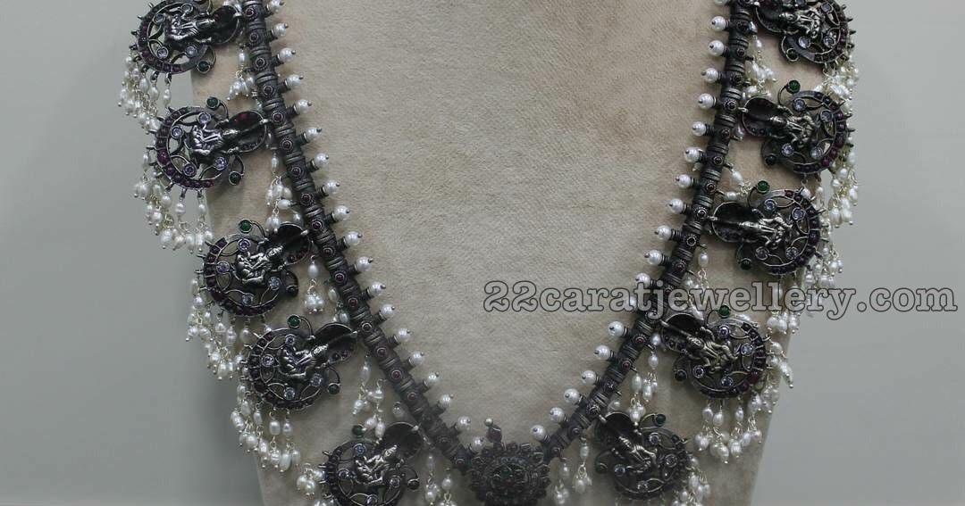 Oxidized Silver Necklaces - Jewellery Designs