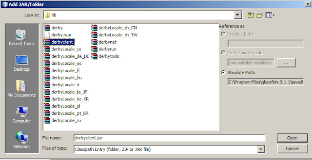 Koneksi Database Java Derby pada Netbeans 7.0.1 - Belajar Coding