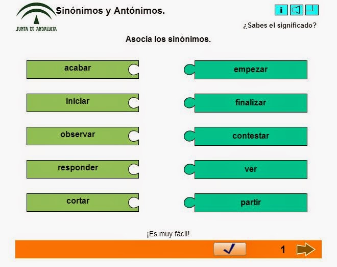 La Caseta, un lloc especial: Sinònims i antònims