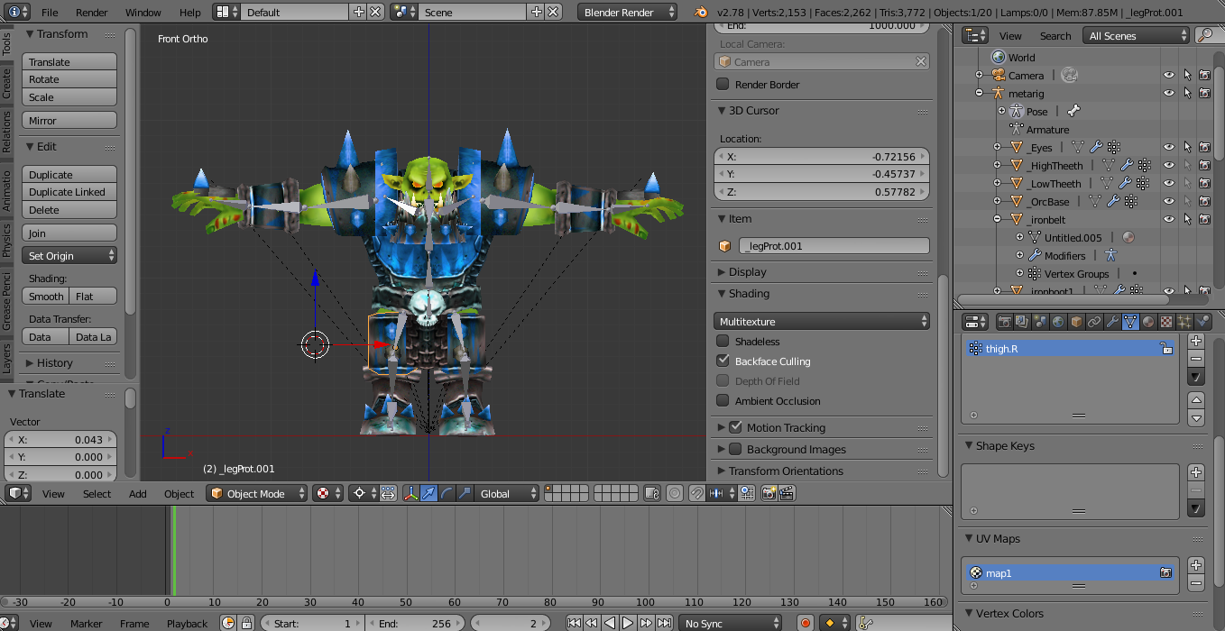 Nerd Club: Attaching armour to an armature rig in Blender