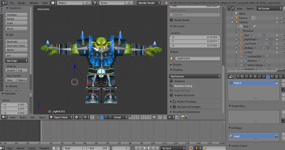 Nerd Club: Attaching armour to an armature rig in Blender