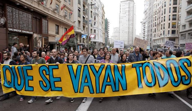 your world: PROTESTAS EN ESPAÑA: Sé realista, no pidas lo imposible.