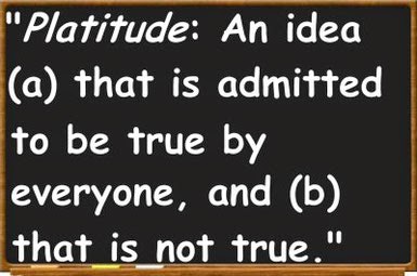 Articulating Ideas: Speaking in platitudes