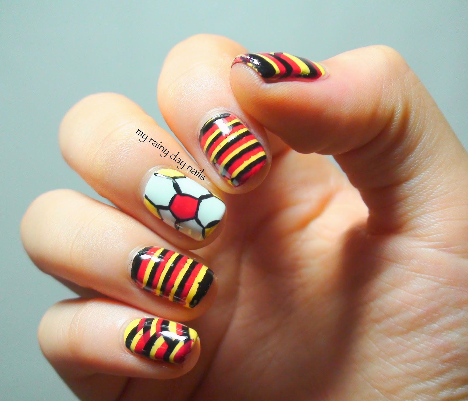 My Rainy Day Nails: FIFA World Cup Final-Germany Nails