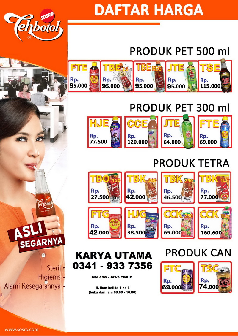 Distributor Sosro Malang Raya - Seputaran Malang