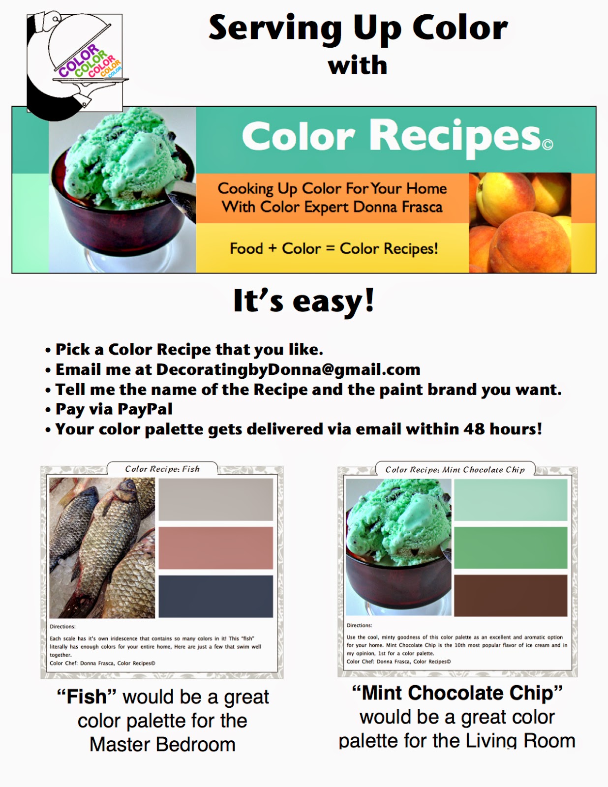 Color Recipes: Ordering Color Palettes