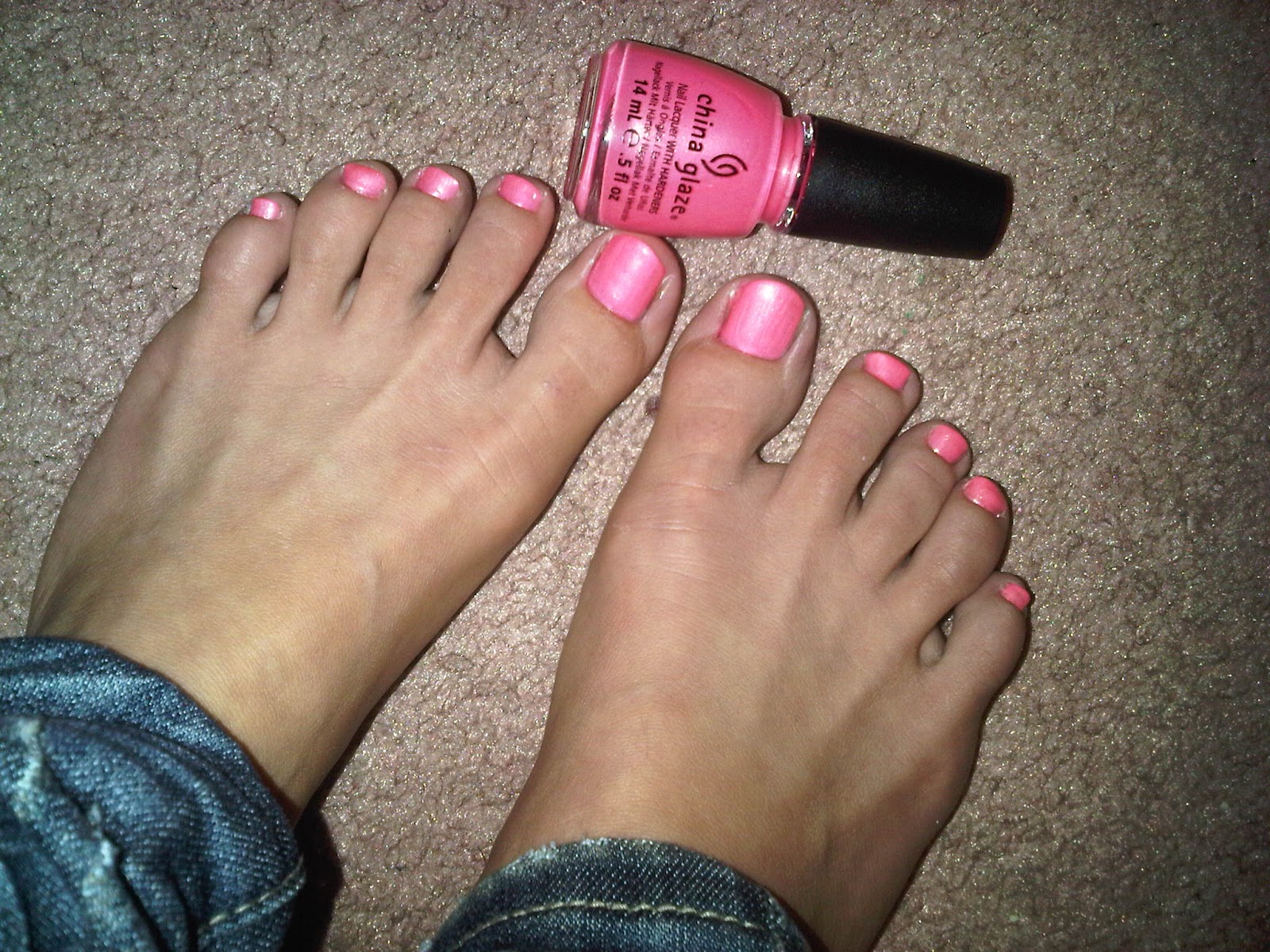 Majnooni Beauty: Creepy Feet : China Glaze Summer Neons : Pink Plumeria