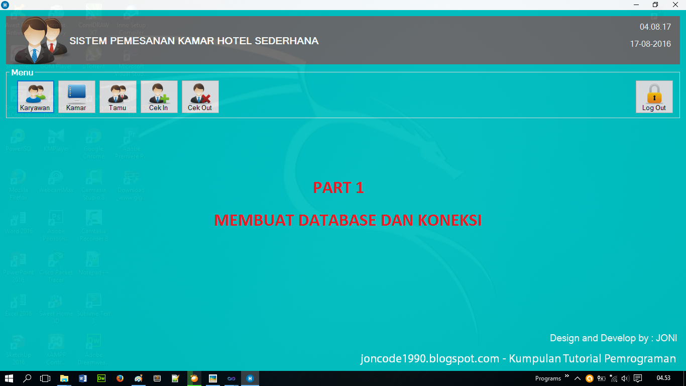 Membuat aplikasi android dengan database mysql - opmhd